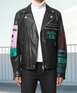 Bloody Valentine Megan Fox Black Leather Double Rider Jacket | TLC UK